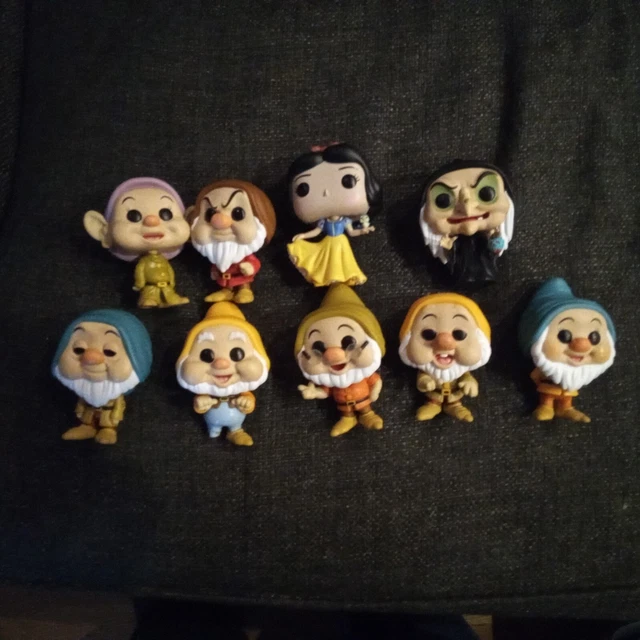 FUNKO POP! SNOW White and the Seven Dwarfs Set of 9 ( loose) 339-347 £ ...