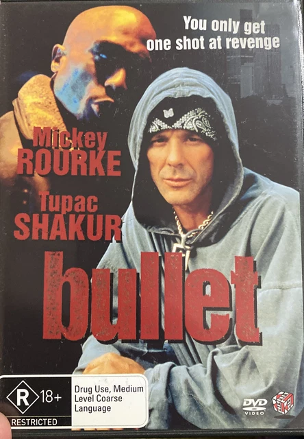 BULLET (TUPAC SHAKUR 2Pac, Mickey Rourke)DVD Region 4 (Gangsta Classic ...