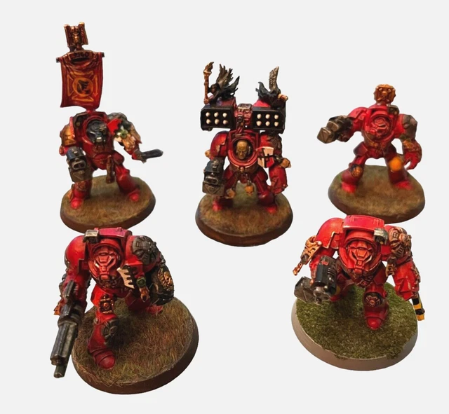 WARHAMMER 40K - OOP Space Marine Terminator Squad, Cyclone, Chainfist ...