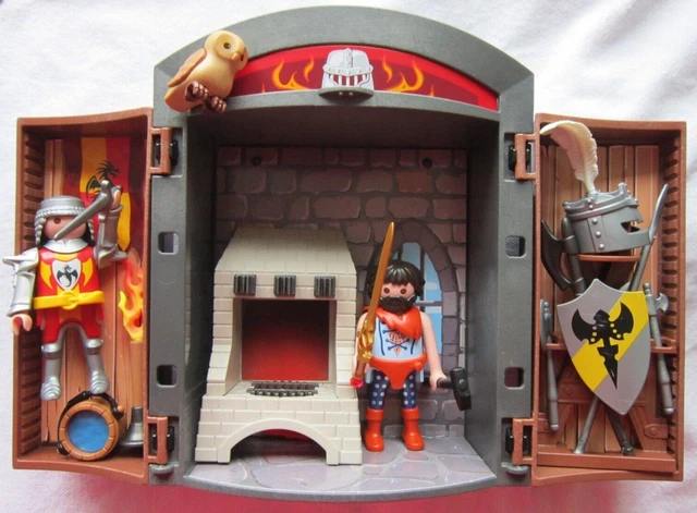PLAYMOBIL KNIGHTS ARMORY Play Set PLAYSET MedievaL BLACKSMITH KIDS BOYS ...