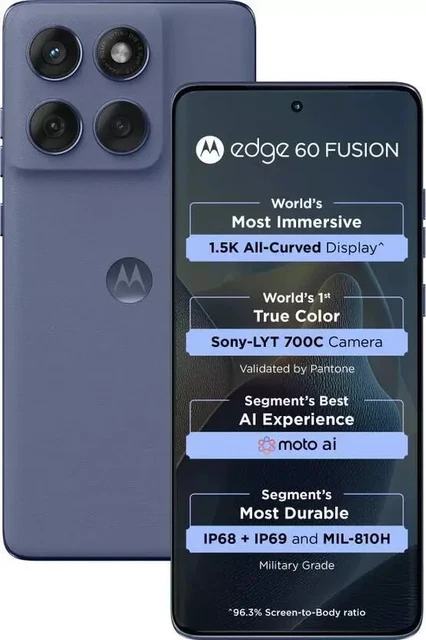 MOTOROLA EDGE 60 Fusion 5G (Slipstream 256 Go 12 Go RAM) 6,67 " Global ...