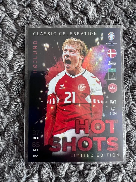 MATCH ATTAX UEFA Euro 2024 Rasmus Hojlund Hot Shots Limited Edition ...