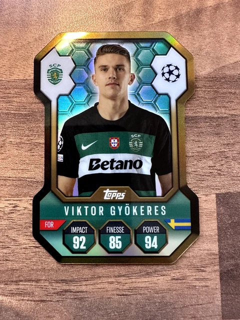 VIKTOR GYOKERES GOLD refractor 06/50 Shield Card # SH 18 - Match Attax 24/25 £40.00 - PicClick UK