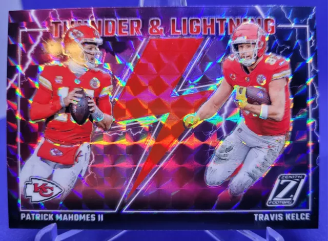 2023 PANINI ZENITH Thunder/Lightning Patrick Mahomes Travis Kelce ... 2023 PANINI ZENITH Thunder/Lightning Patrick Mahomes Travis Kelce ...