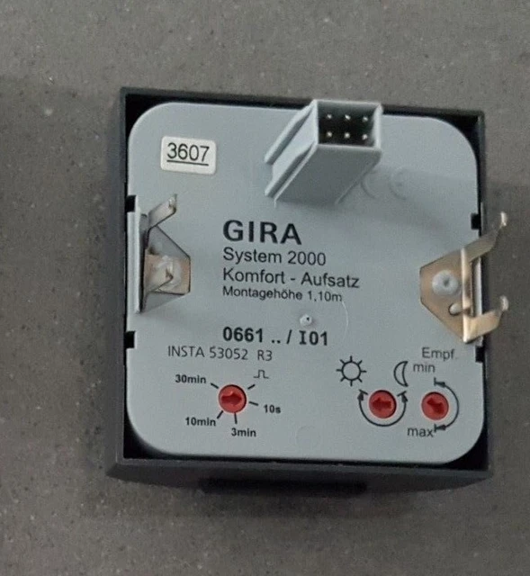 GIRA SYSTEM 2000 Abdeckung Komfort Aufsatz 0661 Bewegung Insta 53052 ...