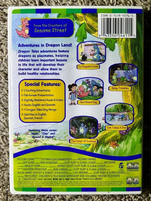 DRAGON TALES - Adventures in Dragon Land! (DVD, 2000, Full Screen) $24. ...
