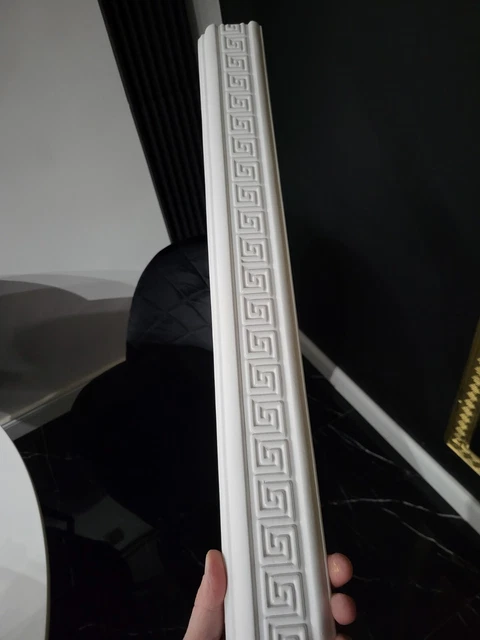 1 X BAR White Stucco Molding Greek Stucco Gips Greek Greece Rosette £25 ...