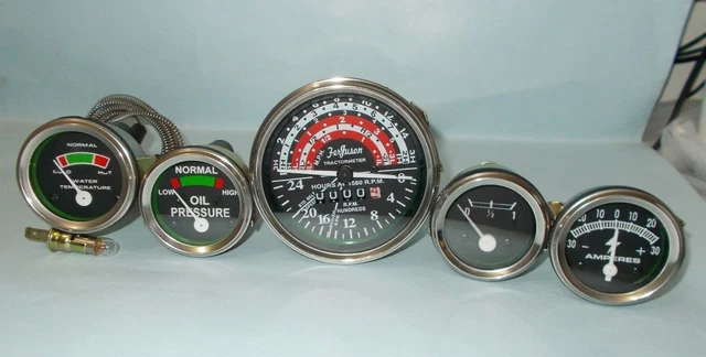MASSEY FERGUSON GAUGE Set and Speedometer - MF35 MF50 MF65 TO35 F40 ...