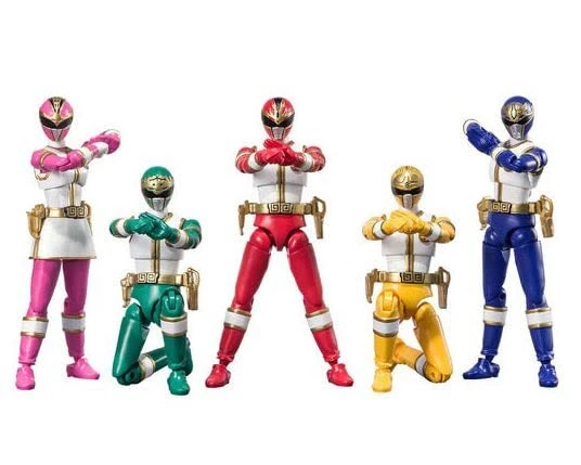 POWER RANGERS SHODO SUPER GOSEI SENTAI DAIRANGER set Bandai figurine du ...