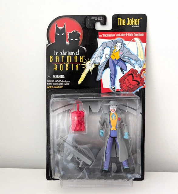 BATMAN & ROBIN the Animated Adventures Machine Gun Joker Figure Kenner ...