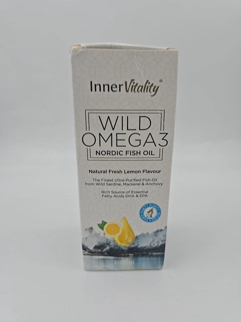 OMEGA 3 FISH Oil Liquid - Natural Fresh Lemon Flavour with NO Fishy ...