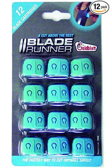 12 BLADE RUNNER CARTONGESSO BLADE - 12 pcs refill replacement ...