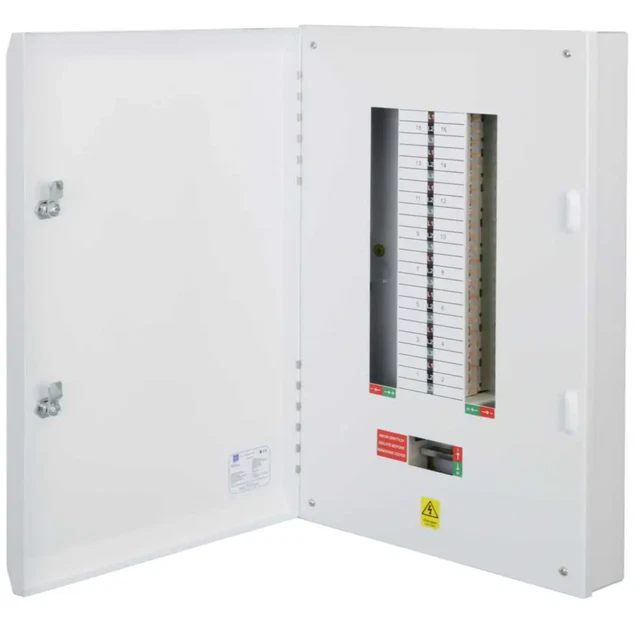 LEWDEN DISTRIBUTION BOARD 16 Way 125A TP+N Type B E-TPN16LW Metal Unit ...