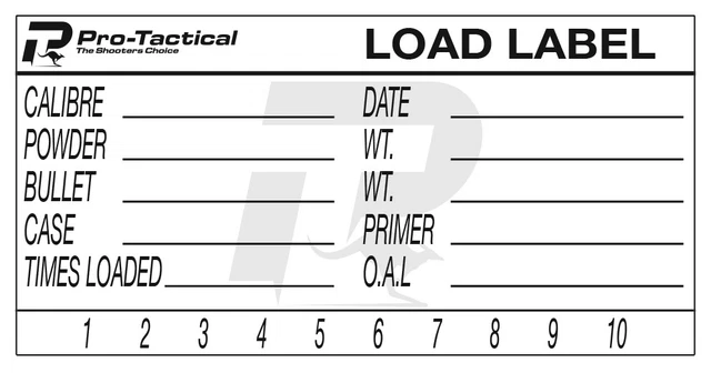PRO-TACTICAL AMMO BOX Load Label Sticker (5 Pack) PM-LLS $3.65 - PicClick