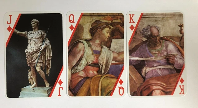 ROMAN RENAISSANCE ART SPQR Italian Man Lady Artwork Swap Playing Cards ...