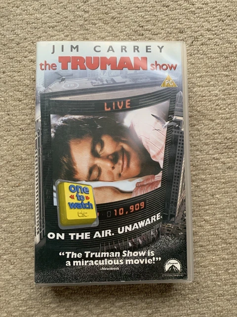 THE TRUMAN SHOW - Jim Carrey VHS Video Tape, Big Box Ex Rental CIC ...