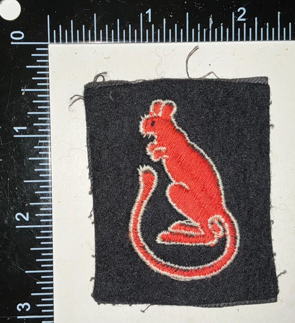 WWII BRITISH ARMY 7th Armored Division Desert Rats Formation Sign Patch ...