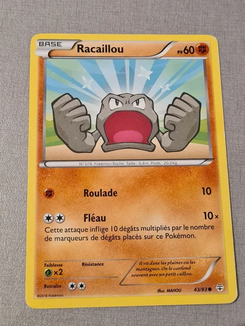 CARTE POKÉMON FRANÇAISE Racaillou 43/83 Xy Générations EUR 1,90 ...