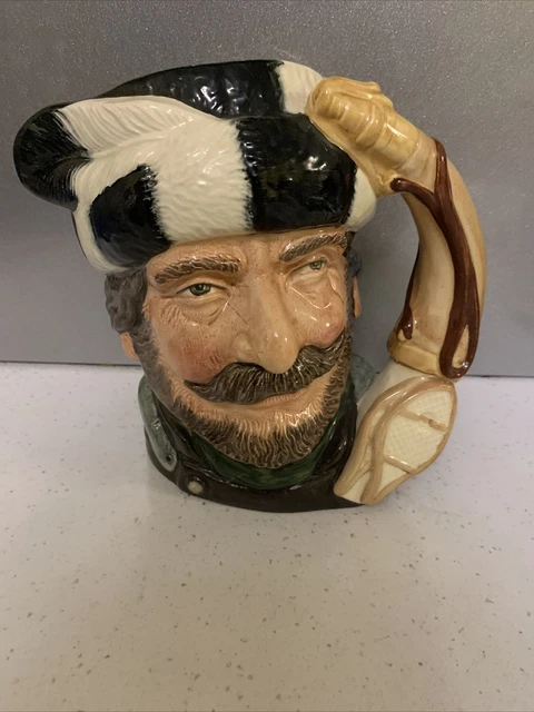 ROYAL DOULTON LARGE Character Toby Jug The Trapper D6609 Wrong ...