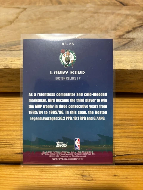 LARRY BIRD | 8-Bit Ballers | 2025/2026 Topps NBA Flagship | #8B-25 EUR ...