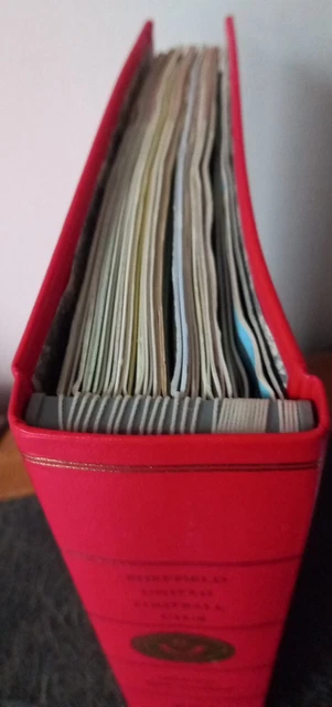 19 SHEFFIELD UNITED Programmes In Official Binder 1989/90 Homes & Aways ...