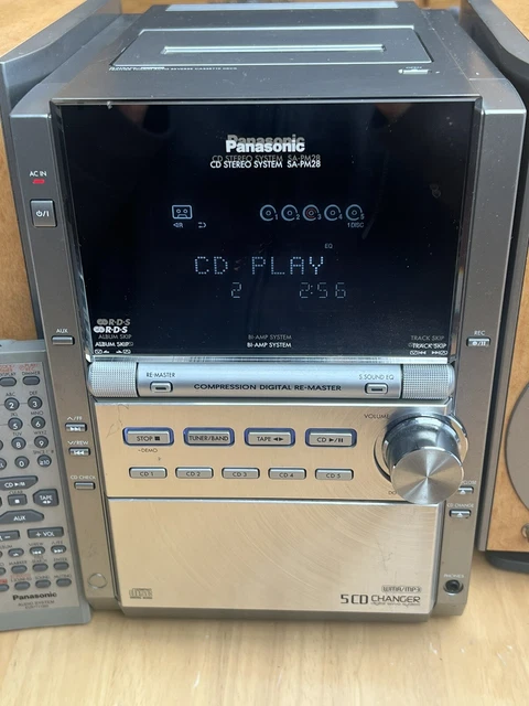 PANASONIC SA-PM28 140W Cambiatore/cassetta/radio giradischi sistema ...