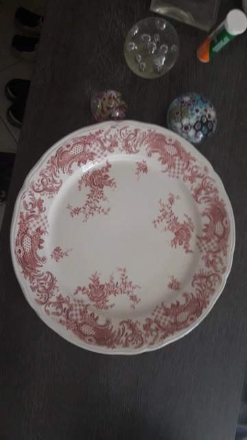 GRAND PLAT ROND VILLEROY BOCH Valéria rouge 31.5 cm EUR 29,00 - PicClick FR