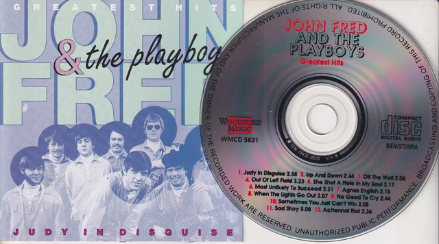 JOHN FRED & THE PLAYBOYS Greatest Hits - Judy In Disguise (CD 1992) 12 ...