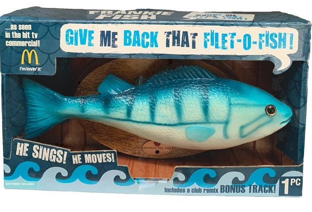 FRANKIE THE SINGING Fish McDonald's Give Me That Filet O Fish Gemmy ...