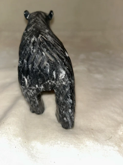 VINTAGE NATIVE AMERICAN Hand carved Marble Bear $486.96 - PicClick CA