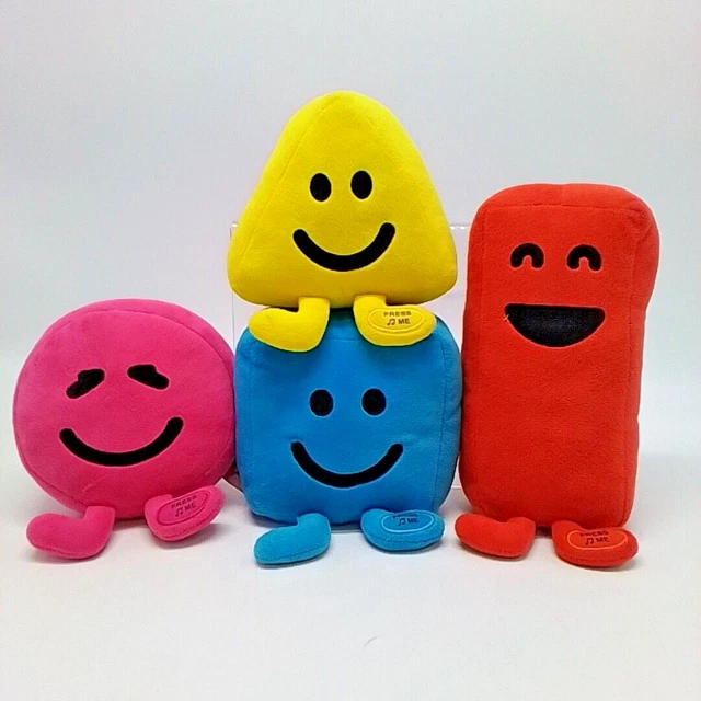 SET OF CBEEBIES Mr Mister Maker Shapes Small Musical Plush/Soft Toy "I ...