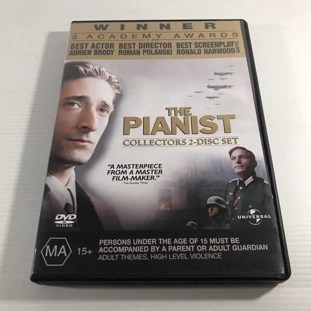 DVD THE PIANIST Region 4 PAL Collectors Two Disc Set MA15+ Movie Adrien ...