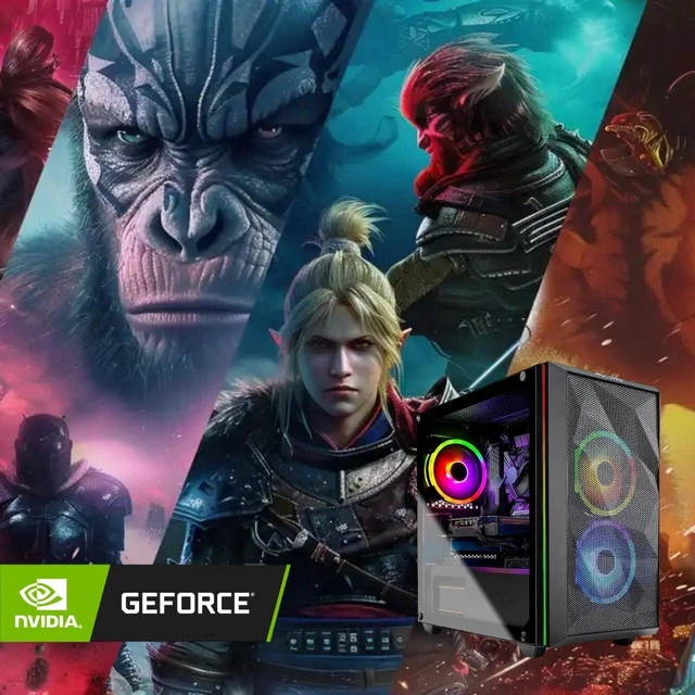 CUSTOM PC RGB Gaming Desktop Computer i7 32GB RAM 4TB SSD RTX 3050 W11 ...