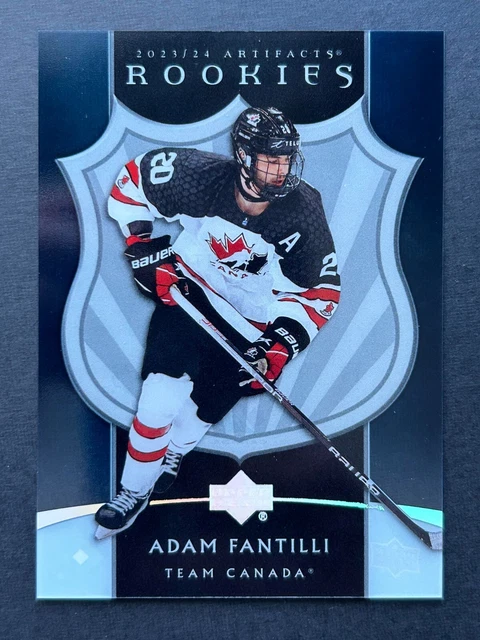 2023-2024 UD ARTIFACTS Clear Cut Rookie Retro Adam Fantilli Team Canada ...