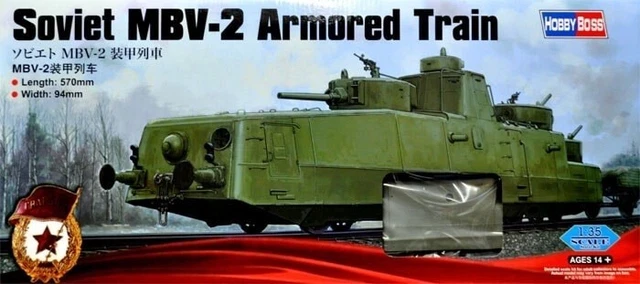 HOBBYBOSS 85514 1:35TH scale Soviet MBV-2 Armoured Train EUR 58,29 - PicClick DE