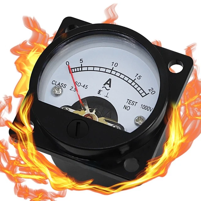 ADJUSTABLE POINTER AC Ammeter with Accurate Measurement and Clear Scale ...