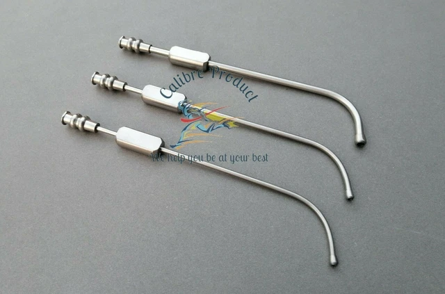 SINUS CANNULA SUCTION Tube Surgical-ENT 4mm,3mm,2.5mm Set Of 3 $39.00 ...