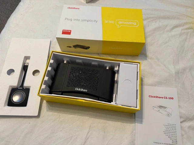 BARCO CLICKSHARE CS-100 Wireless Presentation System - with PSU £10.78 ...