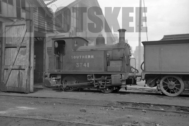 LARGER NEGATIVE SR Southern Railway Steam Loco 3741 Class C14 c1940s £3 ...