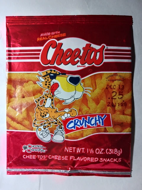 VINTAGE! VERY RARE!! Chester Cheetah Banned Cheetos Bag $34.99 - PicClick