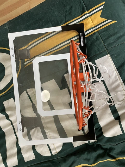 SKLZ PRO MINI Basketball Hoop Plus Two Balls Soft Foam Ball And Leather ...