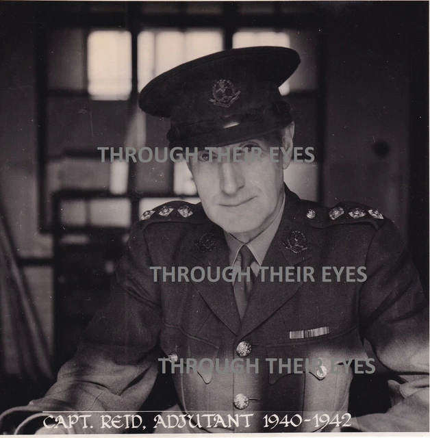 ORIGINAL WW2 PHOTOS 32nd Surrey Battalion Home Guard Captain Reid Dads ...