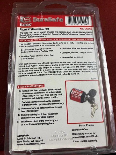 DURASAFE UNIVERSAL CHART Plotter/Marine Electronics E-lock $42.44 ...