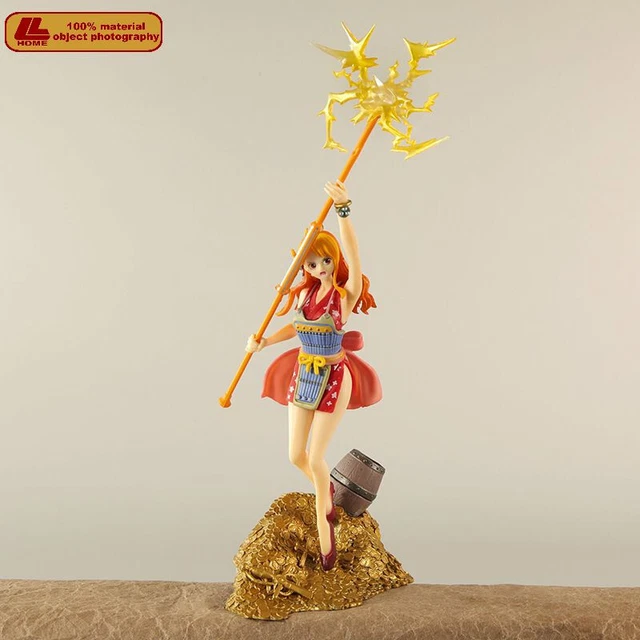 ANIME ONE PIECE Nami Treasure Discharge Wano Samurai PVC Figure Statue ...