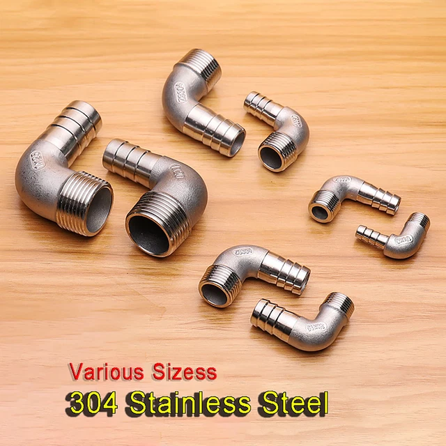 BSP EDELSTAHL V2A Winkel 90° Schlauchtülle mit Außengewinde Schlauchverbinder EUR 3,39 - PicClick DE