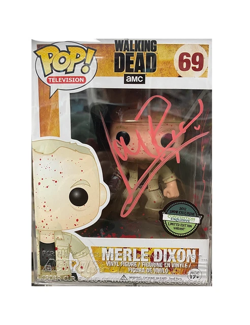 THE WALKING DEAD Merle Funko Pop #69 Signed by Michael Rooker Authentic ...