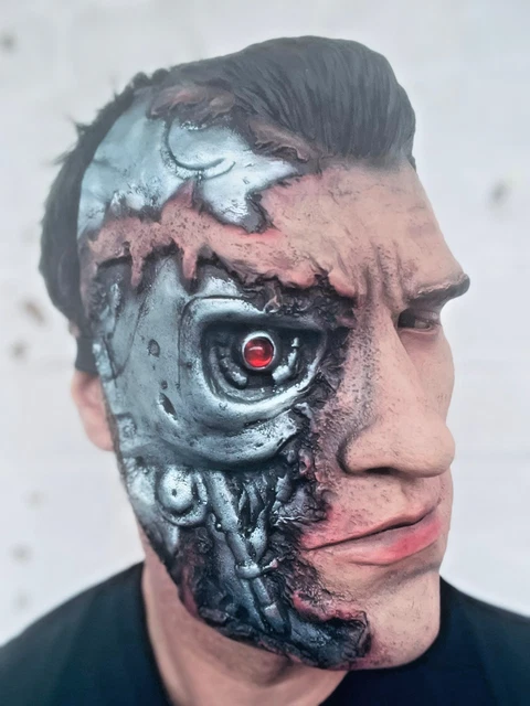 ARNOLD SCHWARZENEGGER TERMINATOR Mask Latex Movie Cyborg Robot Face ...