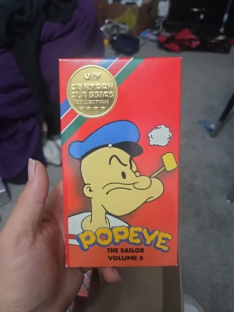VINTAGE POPEYE THE SAILOR VHS UAV Cartoon Classics Collection Volume 6 ...
