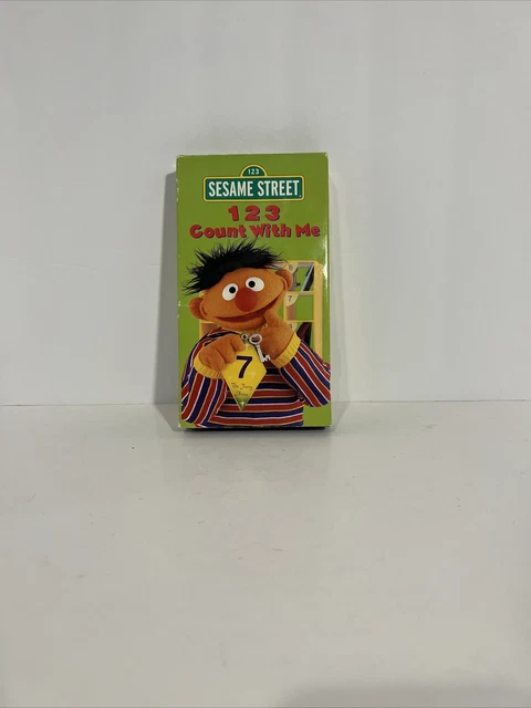 123 COUNT WITH Me VHS 1997 Tape VCR Video Tape Movie Sesame Street ...