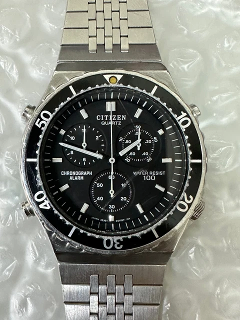 RELOJ CITIZEN QUARTZ CHRONOGRAPH ALARM VINTAGE JAPAN EUR 140,00 ...